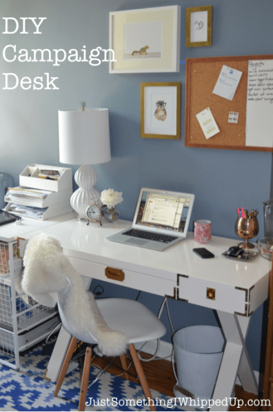 DIY Campaign Desk | Just Something I Whipped Up